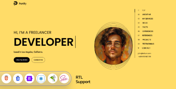 Portify - Personal Portfolio HTML Template by pixelaxis | ThemeForest